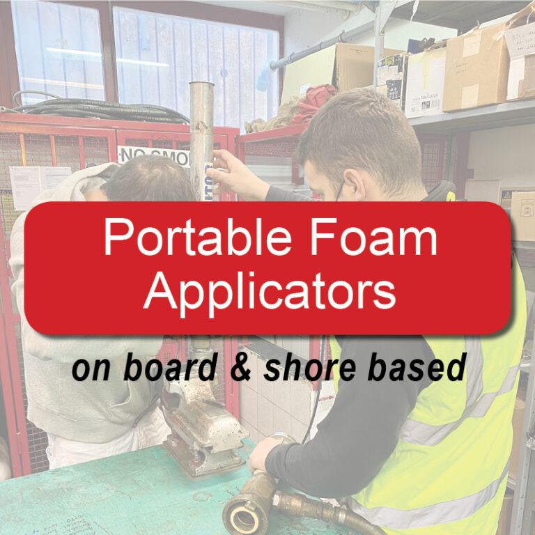 Portable foam applicators - on board & shore based | Helinor Safety